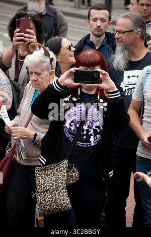 People at the Black Sabbath bridge on the day after Ozzy Osbourne`s ...