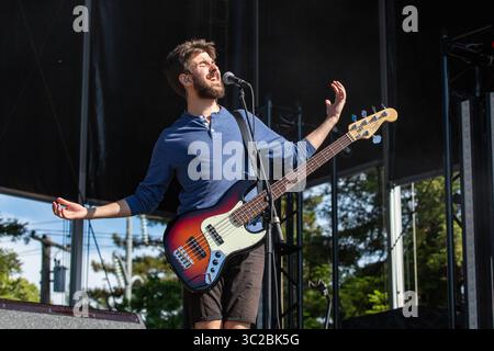 Adam Met of AJR during the BottleRock Music Festival on May 23, 2026 ...