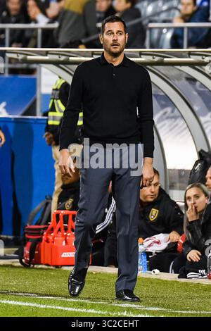 Real Salt Lake head coach Pablo Mastroeni () in the first half of an ...