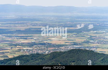 Scenery around Black Forest Belchen in Southern Germany at summer time ...