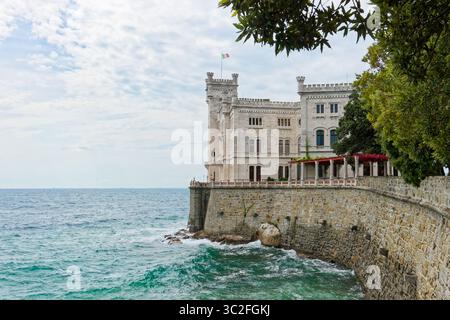 Coast at Castello di Miramare in Grignano near Trieste,Italy,Europe ...