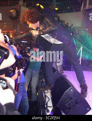 Jamie 'Afro' Archer at the Trafford Centre Christmas Lights Switch-On ...