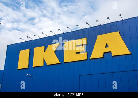 storefront of Ikea conglomerate with blue sky background Stock Photo ...