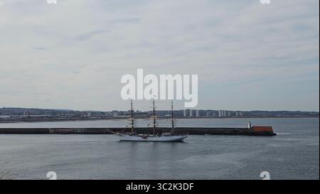 Port of Aberdeen, Scotland 17th July 2025. Kapitan Glowacki Tall Ship ...
