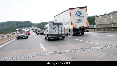 Autobahn GER, Deutschland, 20250724,Stau auf der Autobahn *** Autobahn ...