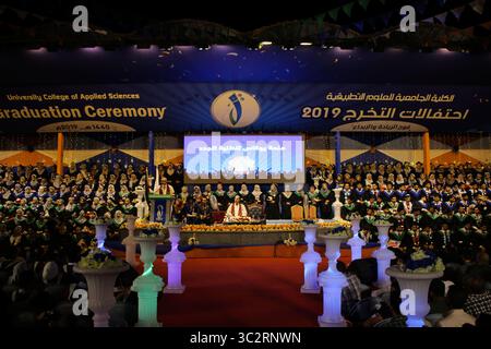 July 28, 2019: Gaza, Palestine. 29 July 2019. The University College of ...