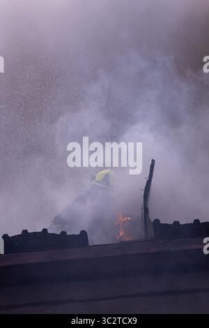 Emergency services respond after Russia struck a residential area with ...