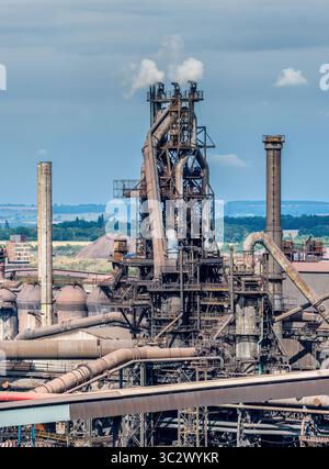 Scunthorpe Steel works in the United Kingdom. Blast Furnaces from ...