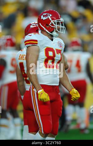 August 17th, 2019: Travis Kelce #87 during the Pittsburgh Steelers vs ...