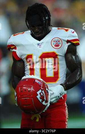 August 17th, 2019: Tyreek Hill #10 during the Pittsburgh Steelers vs ...