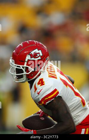 August 17th, 2019: Sammy Watkins #14 during the Pittsburgh Steelers vs ...