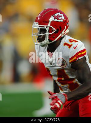August 17th, 2019: Sammy Watkins #14 during the Pittsburgh Steelers vs ...