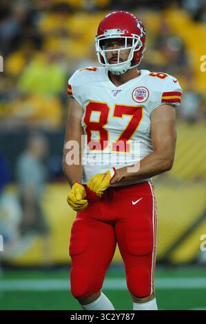 August 17th, 2019: Travis Kelce #87 during the Pittsburgh Steelers vs ...