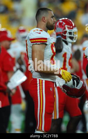 August 17th, 2019: Travis Kelce #87 during the Pittsburgh Steelers vs ...