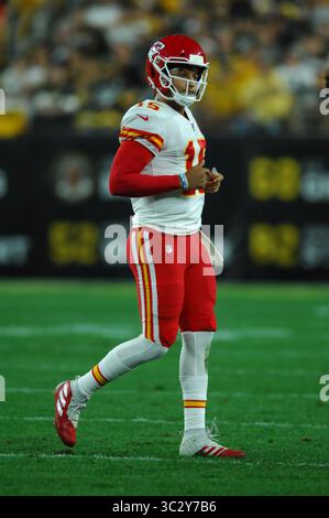 August 17th, 2019: Patrick Mahomes #15 during the Pittsburgh Steelers ...