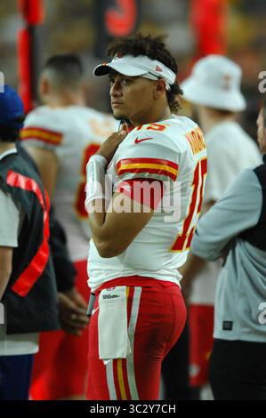August 17th, 2019: Patrick Mahomes #15 during the Pittsburgh Steelers ...
