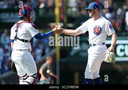 Chicago Cubs relief pitcher Rowan Wick delivers during a baseball game ...