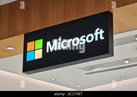 SHANGHAI, CHINA - JULY 24, 2025 - A Microsoft store in Shanghai, China ...