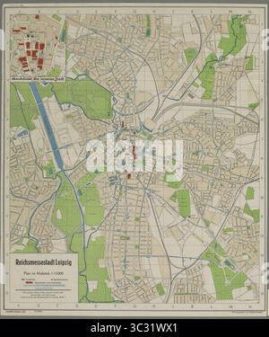 Leipzig Map, Leipzig Art, Leipzig Stadtplan, Leipzig Plan, Map of ...
