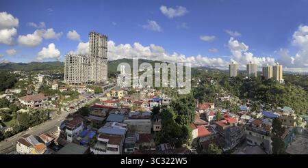 Cebu City on the island of the same name, Cebu. Residential buildings ...
