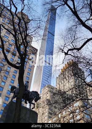 111 west 57th street or Steinway Tower, a supertall residential ...