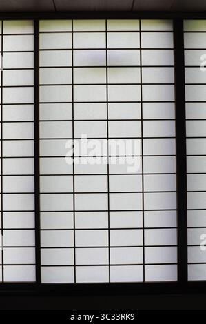 Rectangular and square Japanese shoji paper window frame with ...