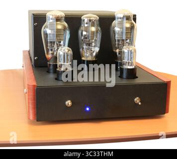 vacuum tube amplifier with 300B triodes Stock Photo - Alamy