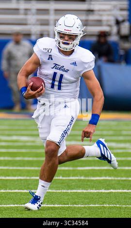Tulsa quarterback Zach Smith (11) in action during the first half of an ...