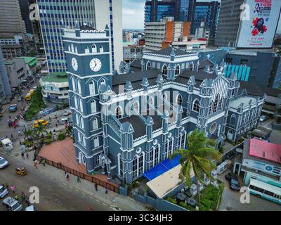 Lagos Island, Nigeria - 07 December 2025: Aerial view of the Cathedral ...