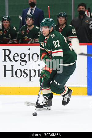 Minnesota Wild left wing Kevin Fiala (22) in the second period of an ...