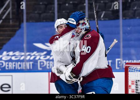 Colorado Avalanche defenseman Devon Toews (7) and Nashville Predators ...