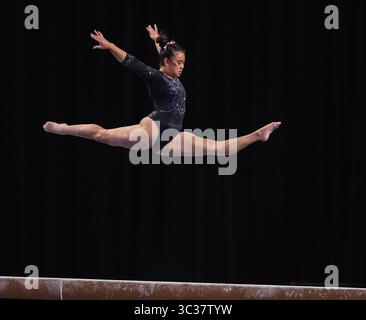 Florida's Ellie Lazari leaps in the air during the Finals of the 2021 ...