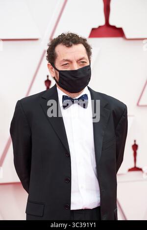 Jaime Baksht arrives at the Oscars on Sunday, April 25, 2021, at Union ...