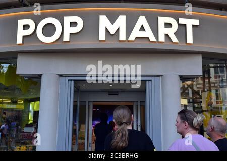 Manchester, UK, 25th July, 2025 Pop Mart, maker of the viral Labubu ...