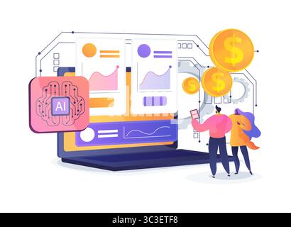 Dynamic pricing isolated cartoon vector illustrations Stock Vector ...