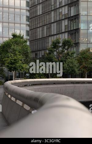 Close up of railing with London Eye on the background Stock Photo - Alamy