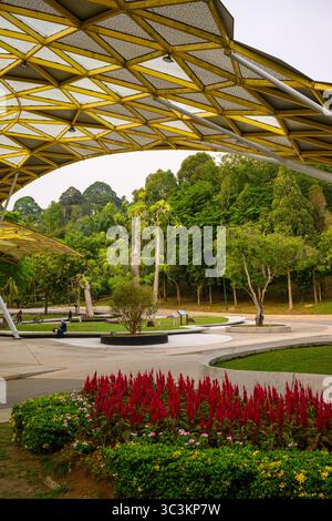 Perdana Botanical Garden, Kuala Lumpur, Malaysia with modern ...