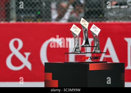 F1 Sprint trophies during the Formula 1 MSC Cruises Grande Premio de ...