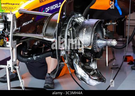 McLaren F1 Team MCL39, mechanical detail rear wing during the 2025 ...
