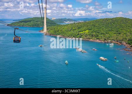 Hon Thom Cable Car in Phu Quoc, Vietnam, 7,899m long, with the highest ...