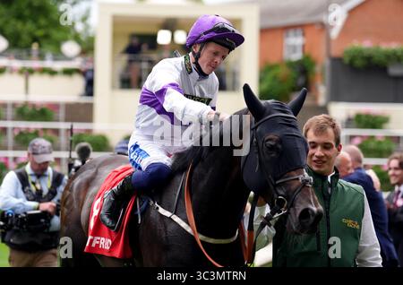 David Probert aboard Fearnot after winning the Betfred Handicap at ...