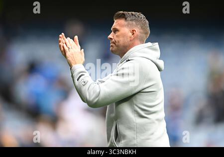 Middlesbrough's head coach Rob Edwards applauds the fans following the ...