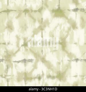 Seamless modern boho tie dye check print. Grunge watercolor texture ...