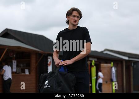 Harry Barbrook, of Chelmsford City, walking into the pitch for the ...