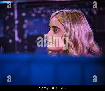 Luke Littler's girlfriend, Faith Millar, on day one of the Paddy Power ...