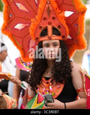 Coquitlam, Canada. 26th July, 2025. Dancers perform at the Carnival ...