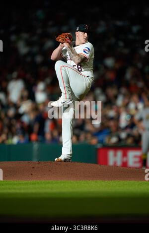 Houston Astros pitcher Hunter Brown delivers during the first inning of ...