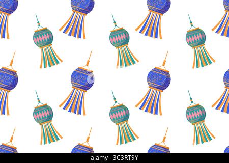 Colorful Rangoli Pattern Design For Diwali Isolated On A White ...