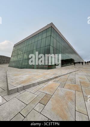 Tourists visiting the Oslo Opera house roof, Norway Stock Photo - Alamy