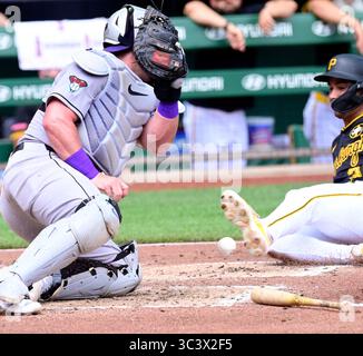 Arizona Diamondbacks catcher James McCann (8) and pitcher John Curtiss ...